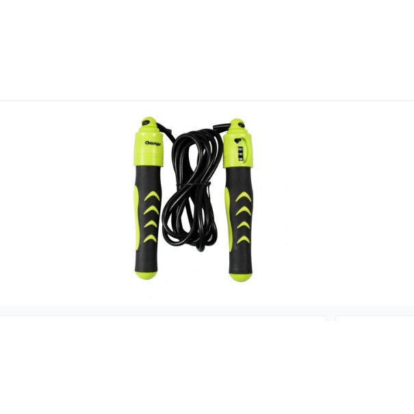 Jual Champs Tali Lompat Skipping Hitam/Hijau Mechanical Skip Rope 275Cm ...