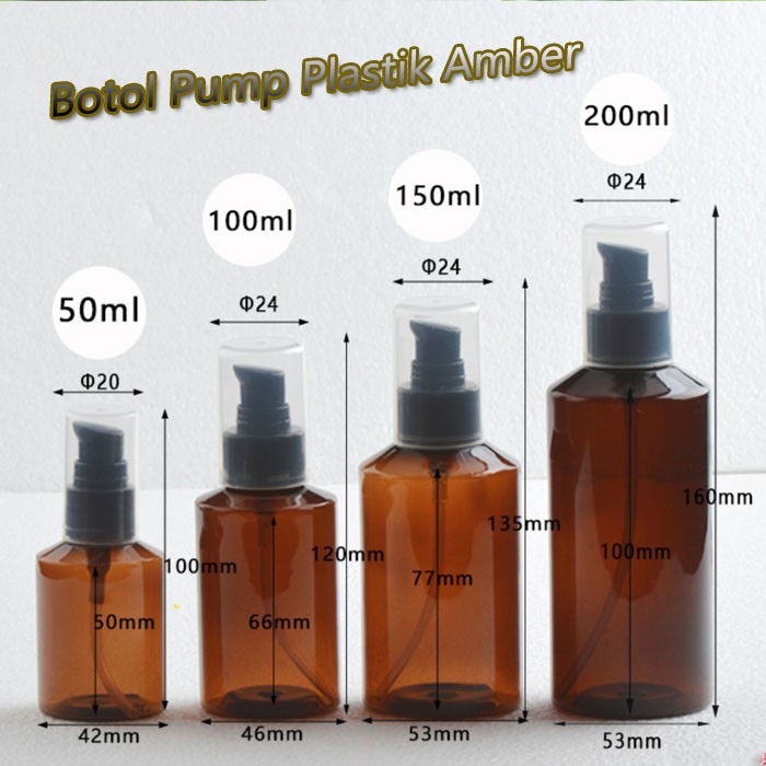 Jual Botol Pump Treatment 200ml Botol Pumping Kosmetik Serum Botol ...