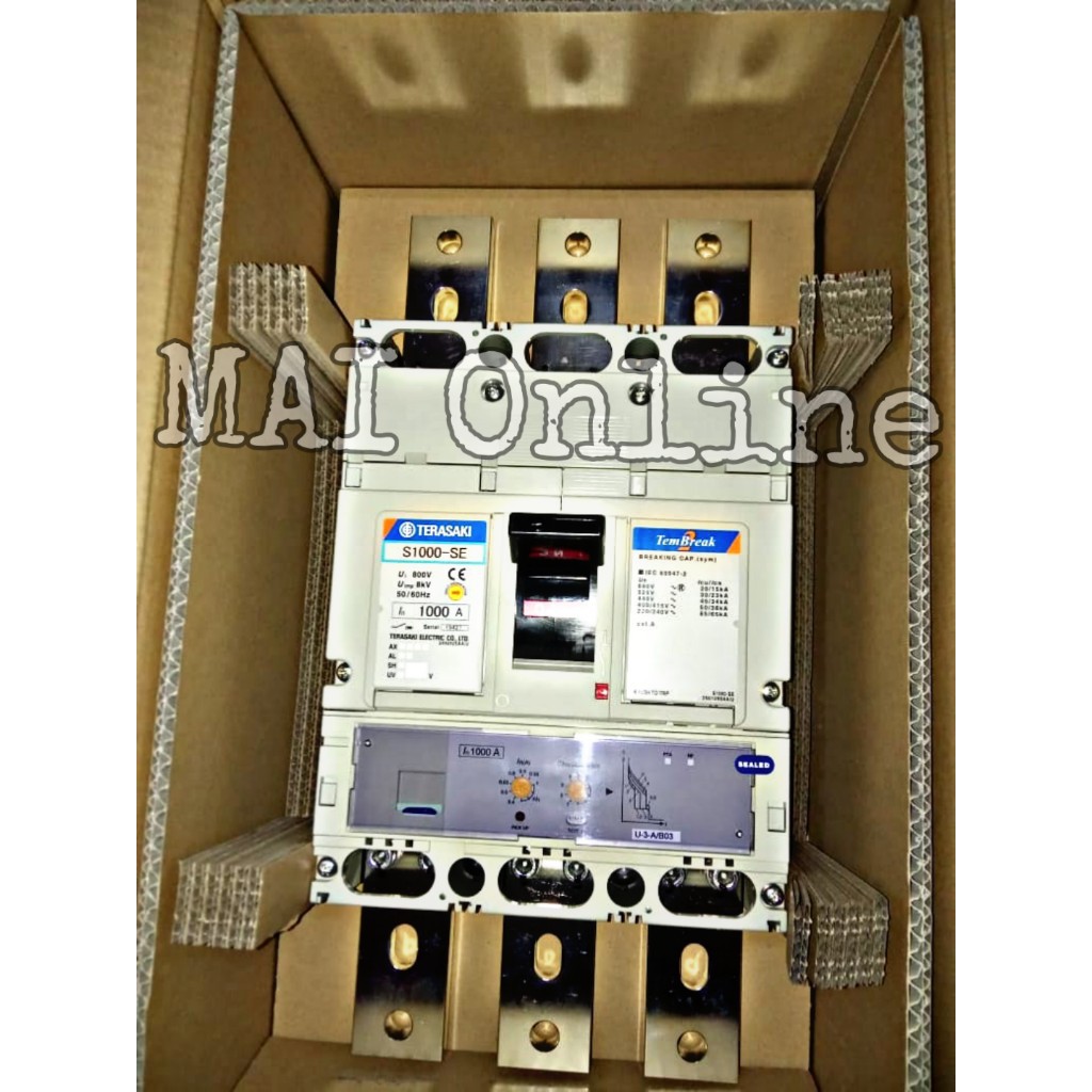Jual MCB MCCB S1000SE 3P 1000A 50kA TERASAKI JEPANG | Shopee Indonesia