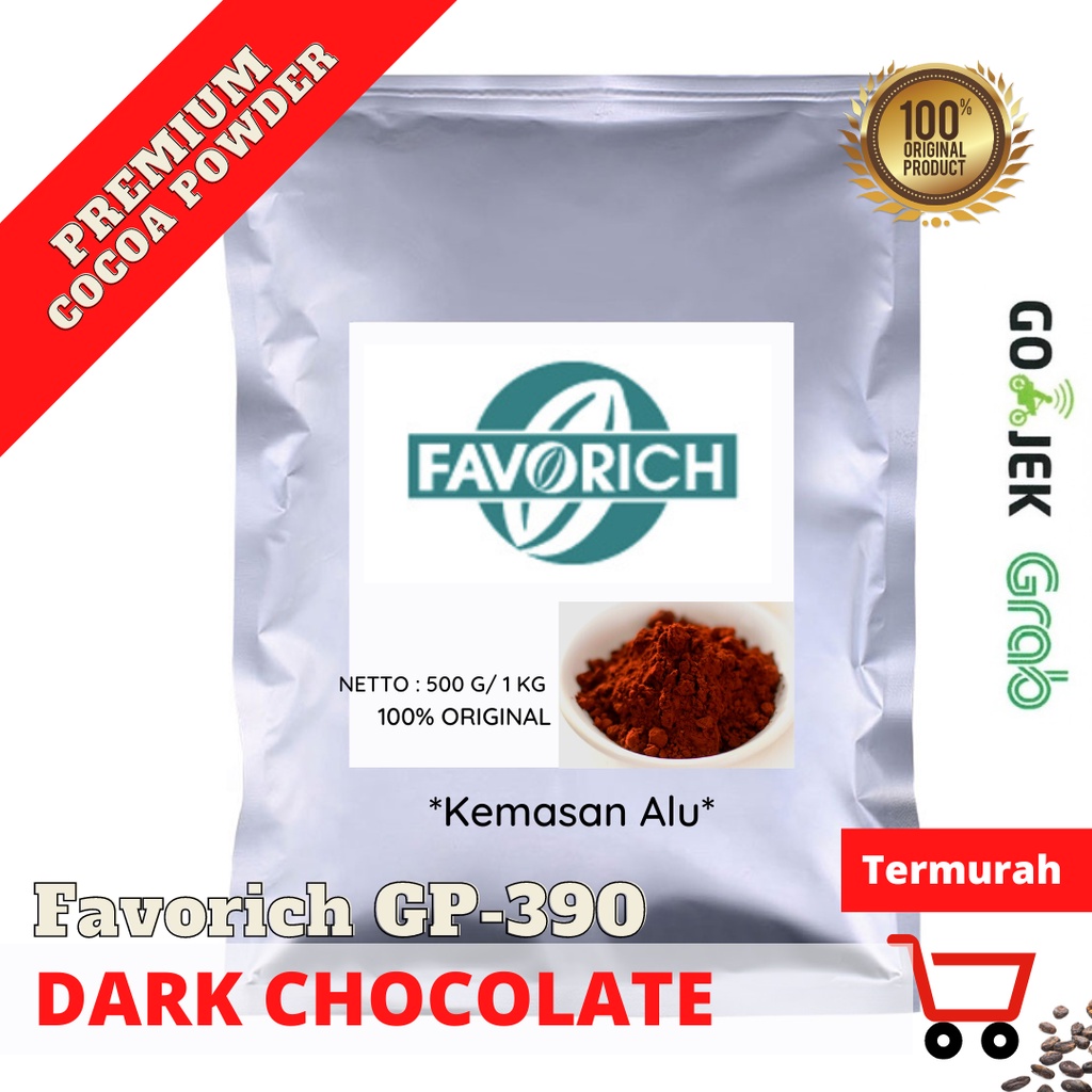 Jual Favorich GP390 Cocoa Powder - Coklat Bubuk Favorich Dark Chocolate ...