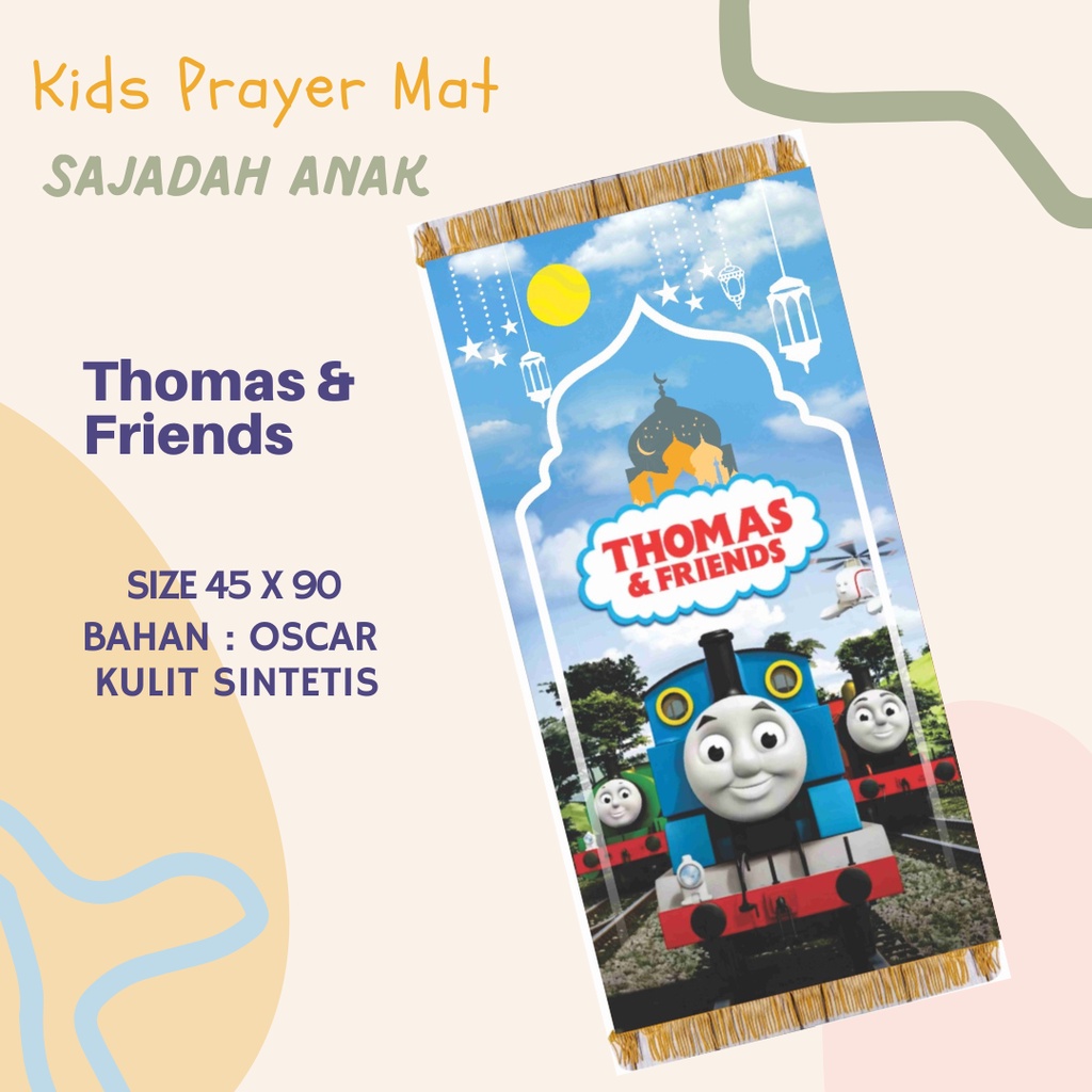 Jual Sajadah Anak Custom Thomas & Friends | Kids Prayer Mat Sajadah ...