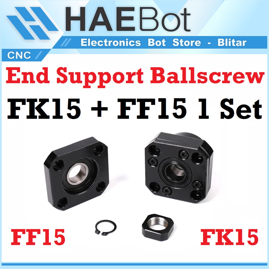 Jual [HAEBOT] FK15 FF15 FK FF 15 End Support Dudukan Ballscrew Ball ...