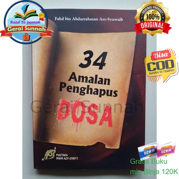 Jual Buku 34 Amalan Penghapus Dosa | Shopee Indonesia