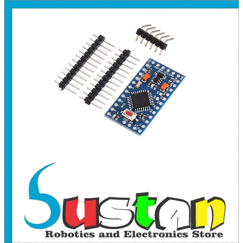 Jual Arduino Pro Mini 3.3V 8MHz ATmega328P-AU Microcontroller Board Pins | Shopee Indonesia