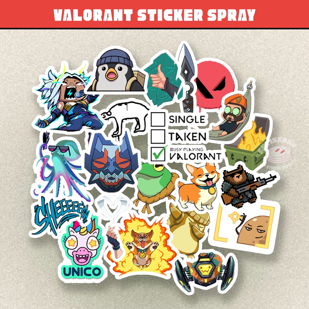 Jual Valorant Spray Sticker Pack A6 | Shopee Indonesia