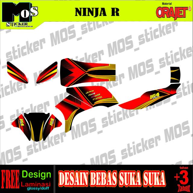 Jual Decal sticker NINJA R 150 full body | Shopee Indonesia