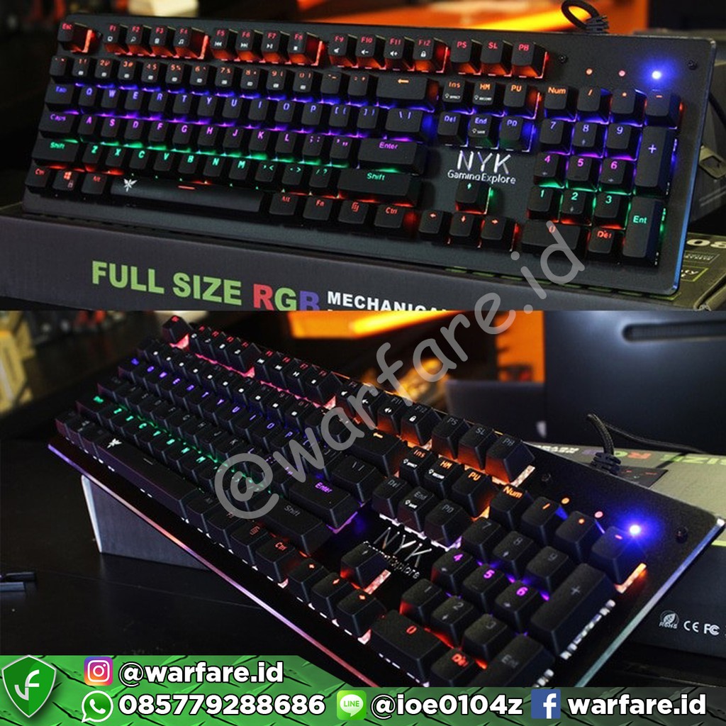 Jual NYK KM08 Mechanical - Gaming Keyboard | Shopee Indonesia