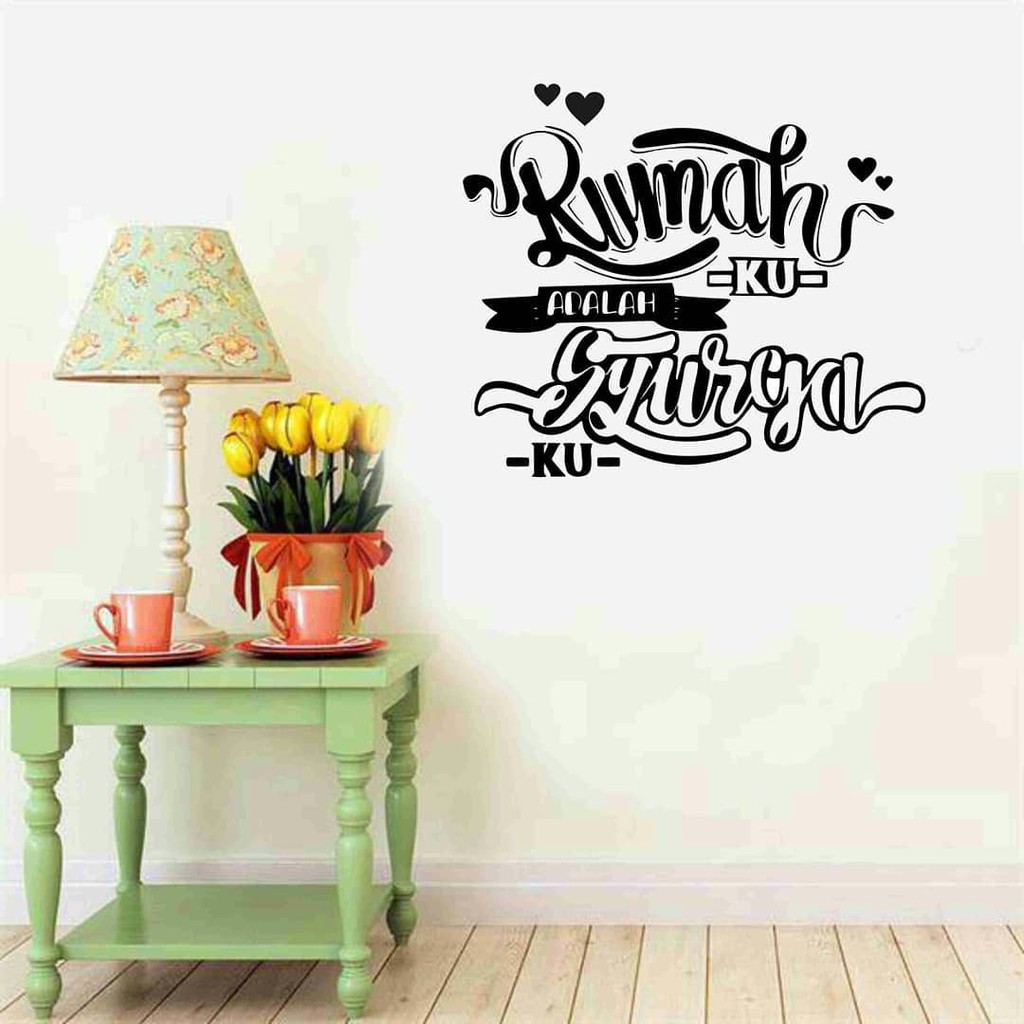 Jual Puswall - Stiker Dinding / Wallsticker Motive Rumah Ku / Dekorasi ...