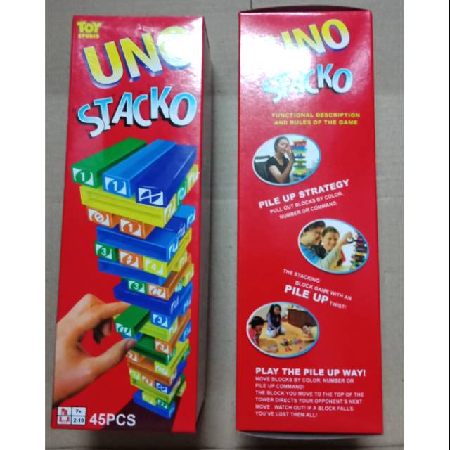 Jual UNO STACKO tumbling Stacking Tower | Shopee Indonesia
