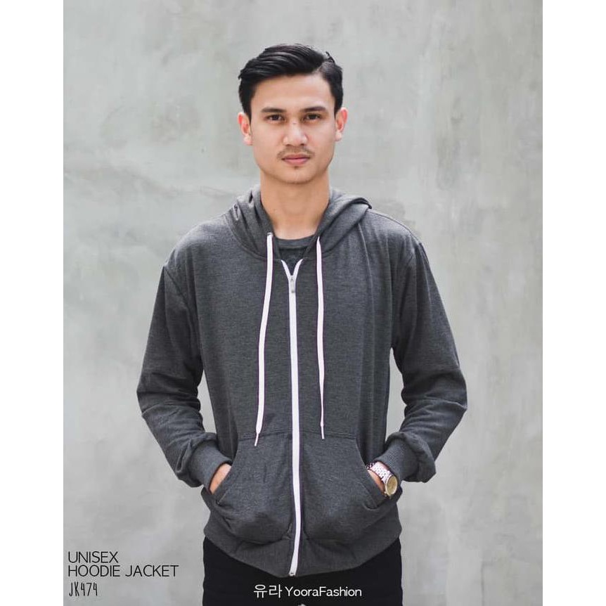Jual Jaket Hoodie Shopee Mlxlxxl Unisex Hoodie Jacket Jaket Wanita Jaket Pria Jk474 Putih 