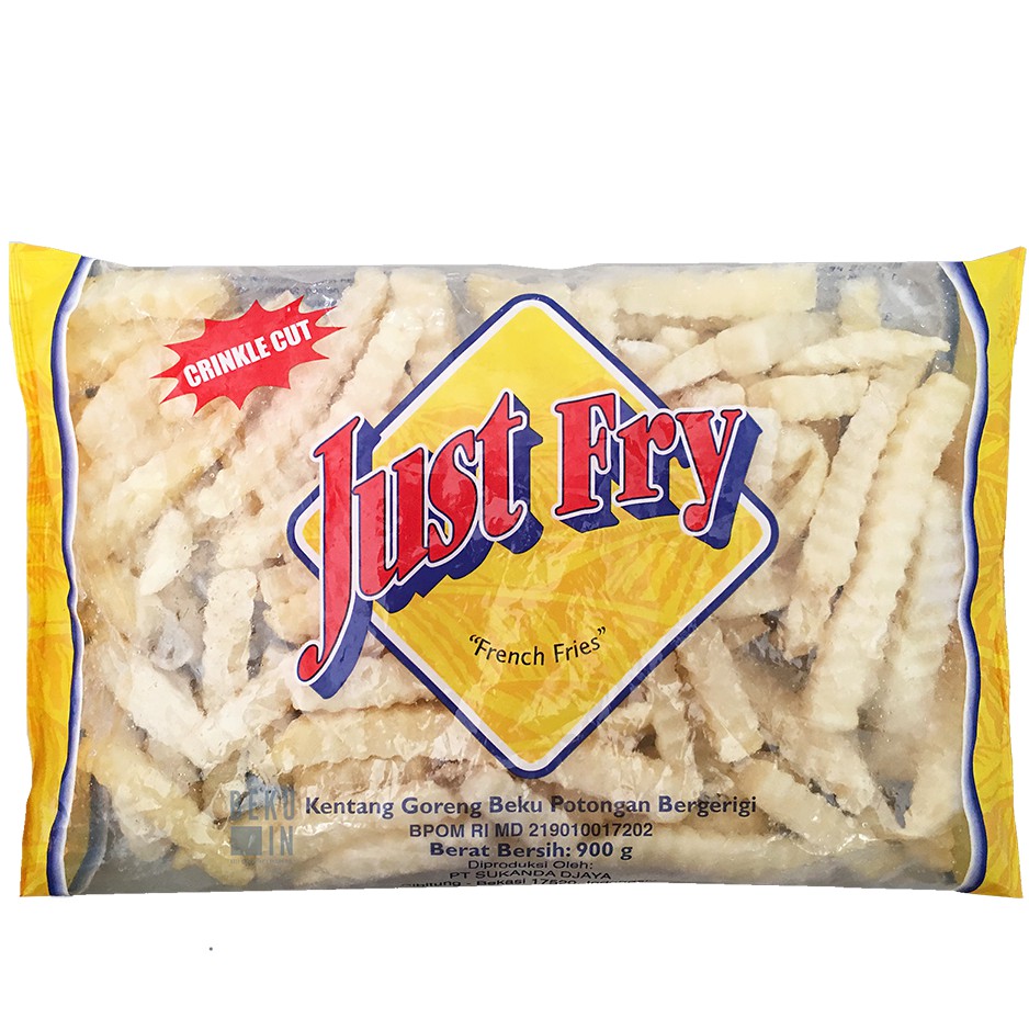 Jual Just Fry Crinkle Cut 450-900gr kentang goreng French fries | Shopee Indonesia