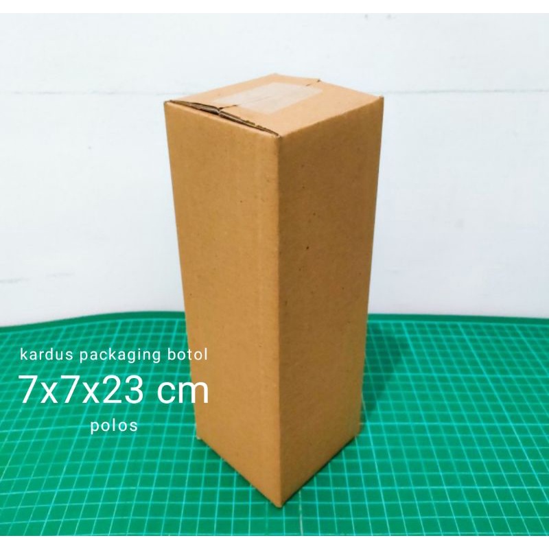 Jual Termurah Kardus packing botol Uk 7x7x23 cm polos | Shopee Indonesia