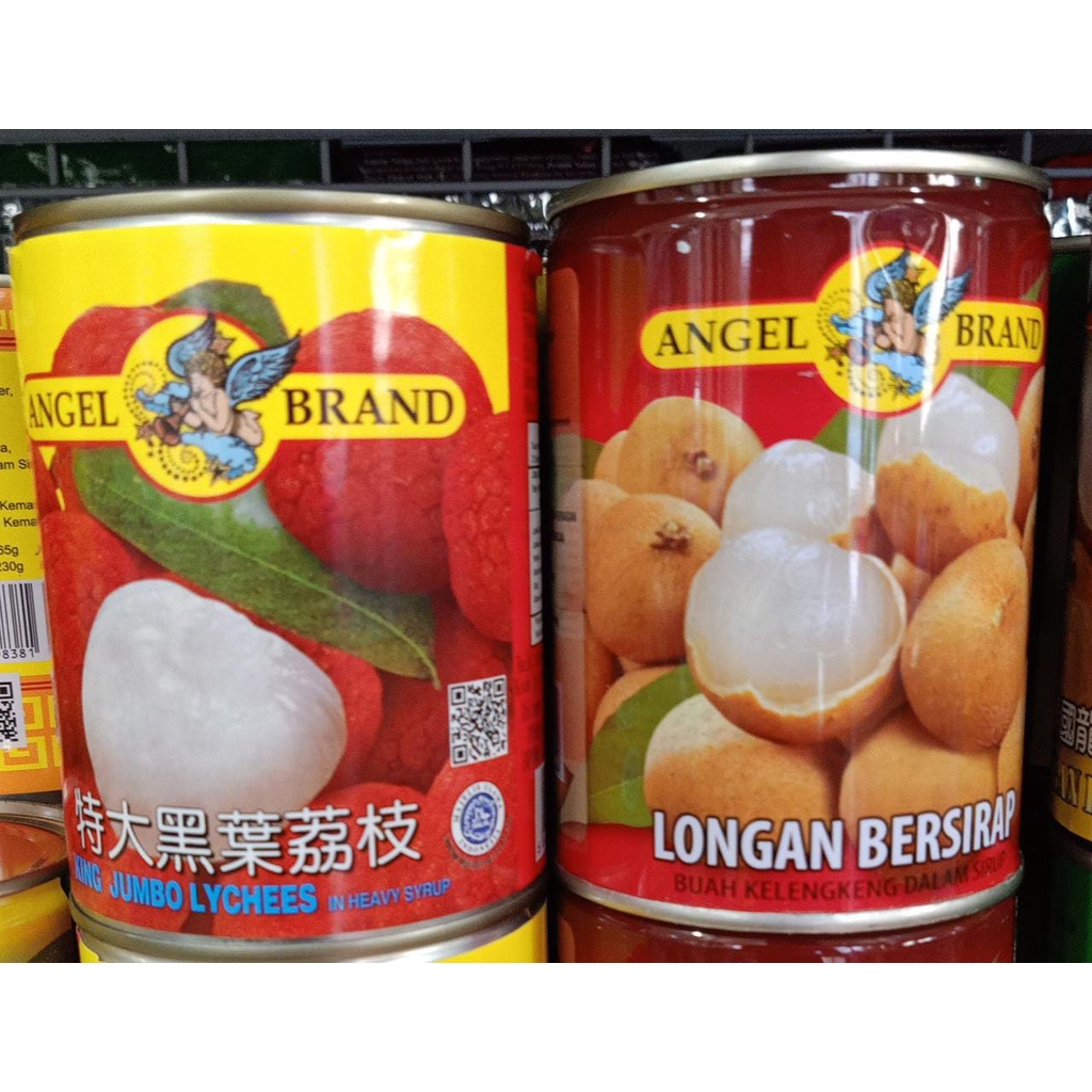 Jual Angel Brand LOGAN / LYCHEE Kaleng ; Buah siap saji kemasan kaleng ...