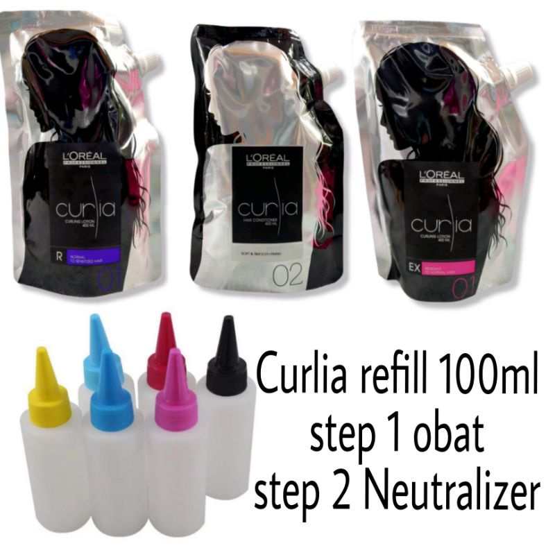 Jual L'oreal curlia obat keriting rambut curling lotion 2x100ml ...