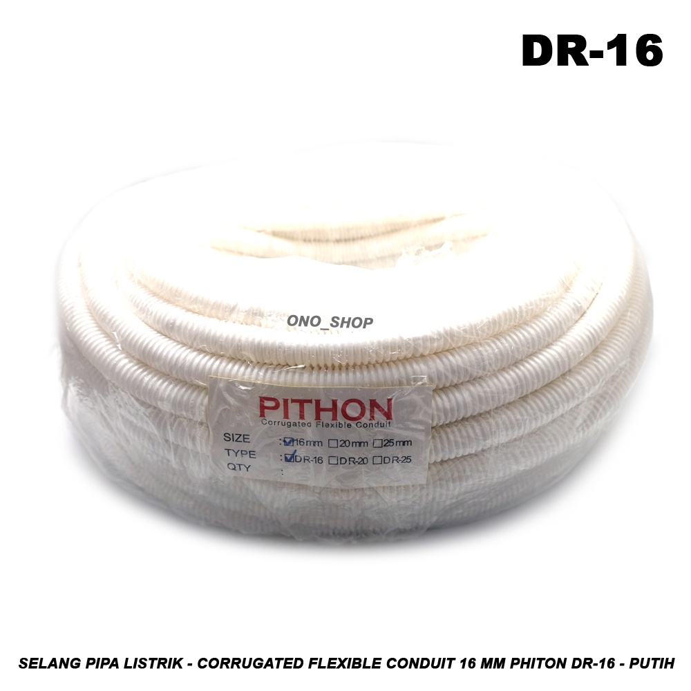 Jual Selang Pipa Listrik - Corrugated Flexible Conduit 16 mm Phiton DR ...