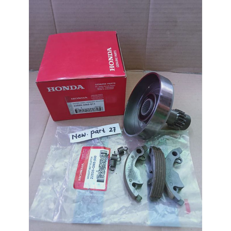 Jual mangkok/lonceng + kampas ganda (GN5) grand/Supra lama 100/Supra x lama/Honda win/prima ...