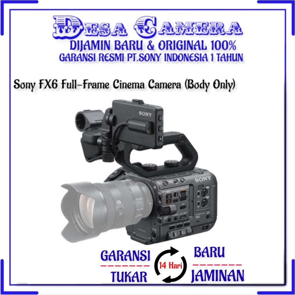 Jual Sony FX6 Full-Frame Cinema Camera (Body Only) Garansi Resmi | Shopee Indonesia