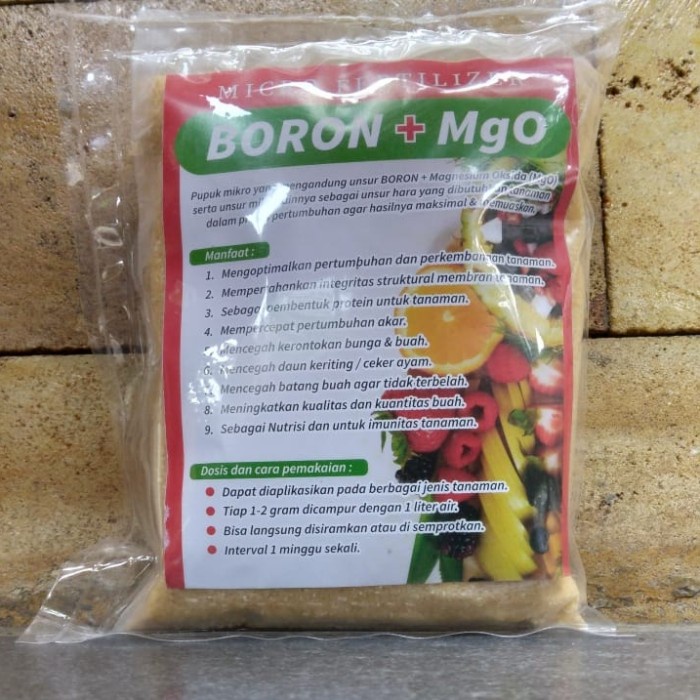 Jual Pupuk BORON + MgO 500 Gram untuk semua tanaman buah | Shopee Indonesia