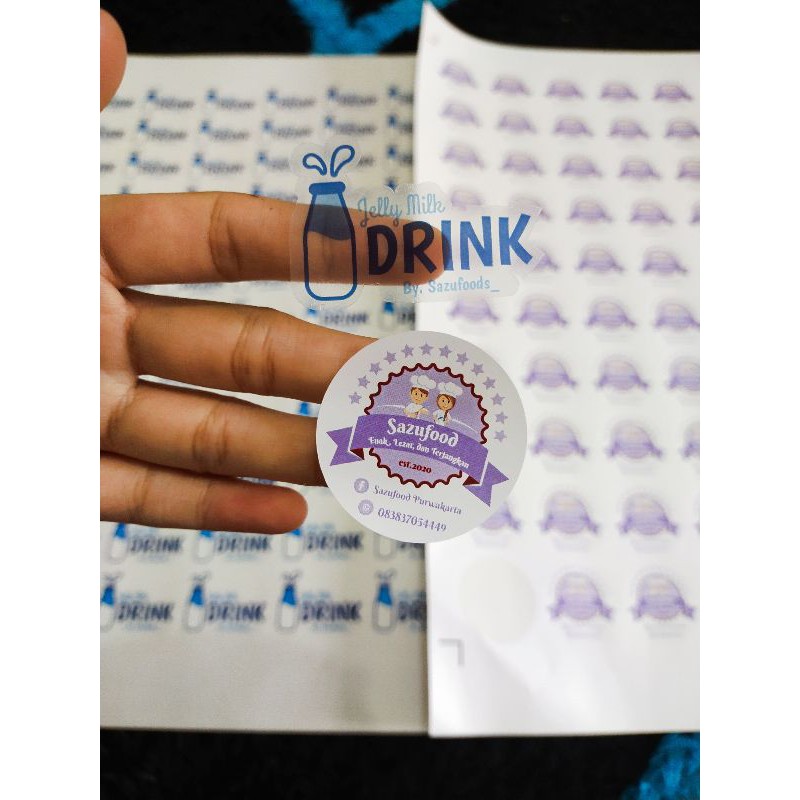 Jual (MINIMAL ORDER 5) STICKER LOGO, STICKER BRAND PRINT AND CUT (KISS ...