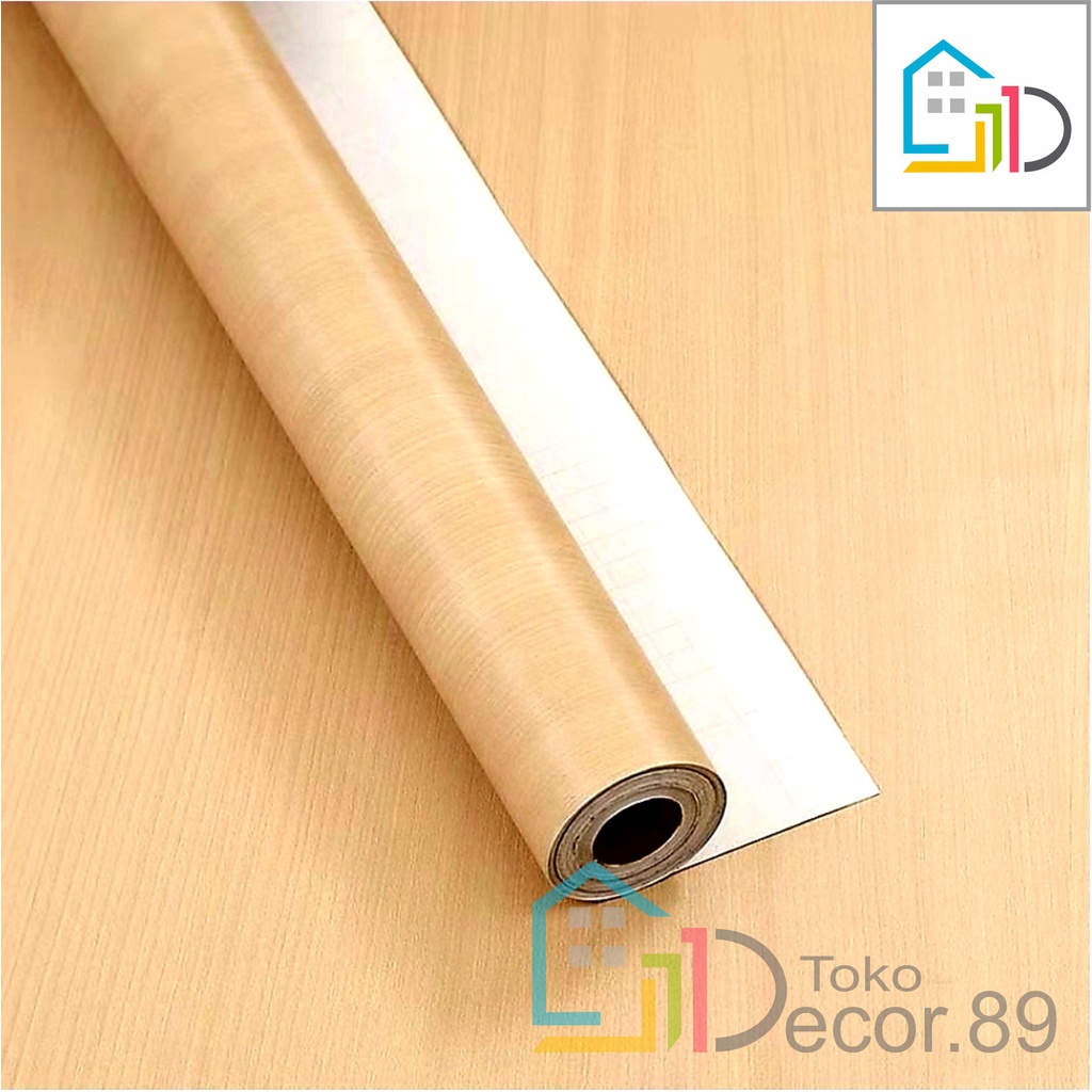Jual wallpaper sticker motif kayu serat/HPL sticker tebal multifungsi ...