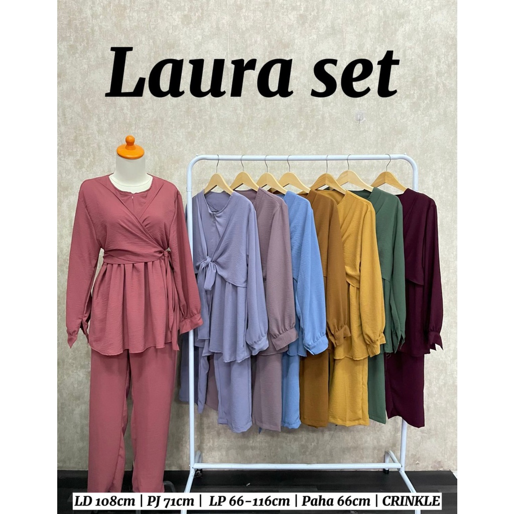 Jual LAURA SET/ONESET LAURA LD 110/HIJAB SISTER SABRINA/SETCEL LONG ...