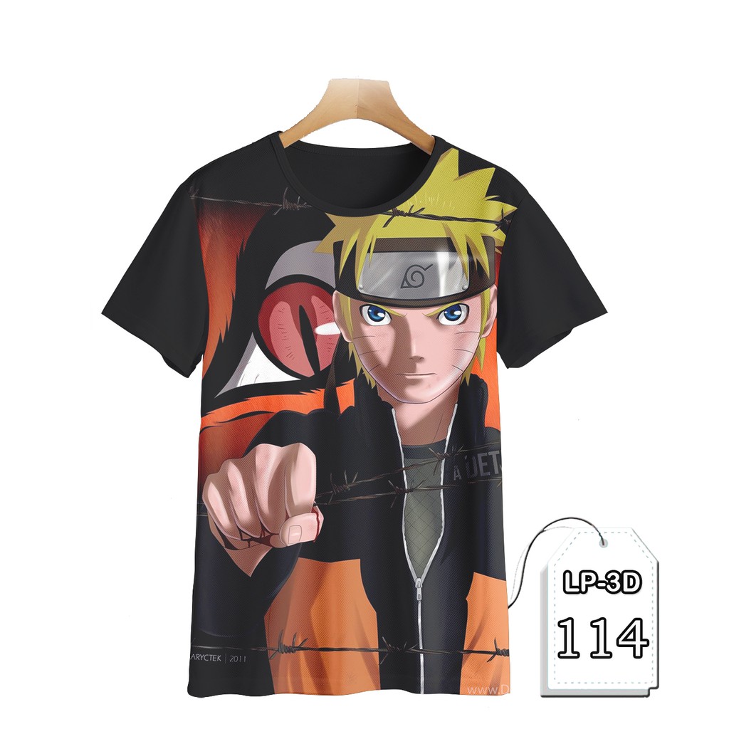 Jual Baju Naruto Uzumaki Printing 3D Baju Anime Anak #LP3D-114 | Shopee ...