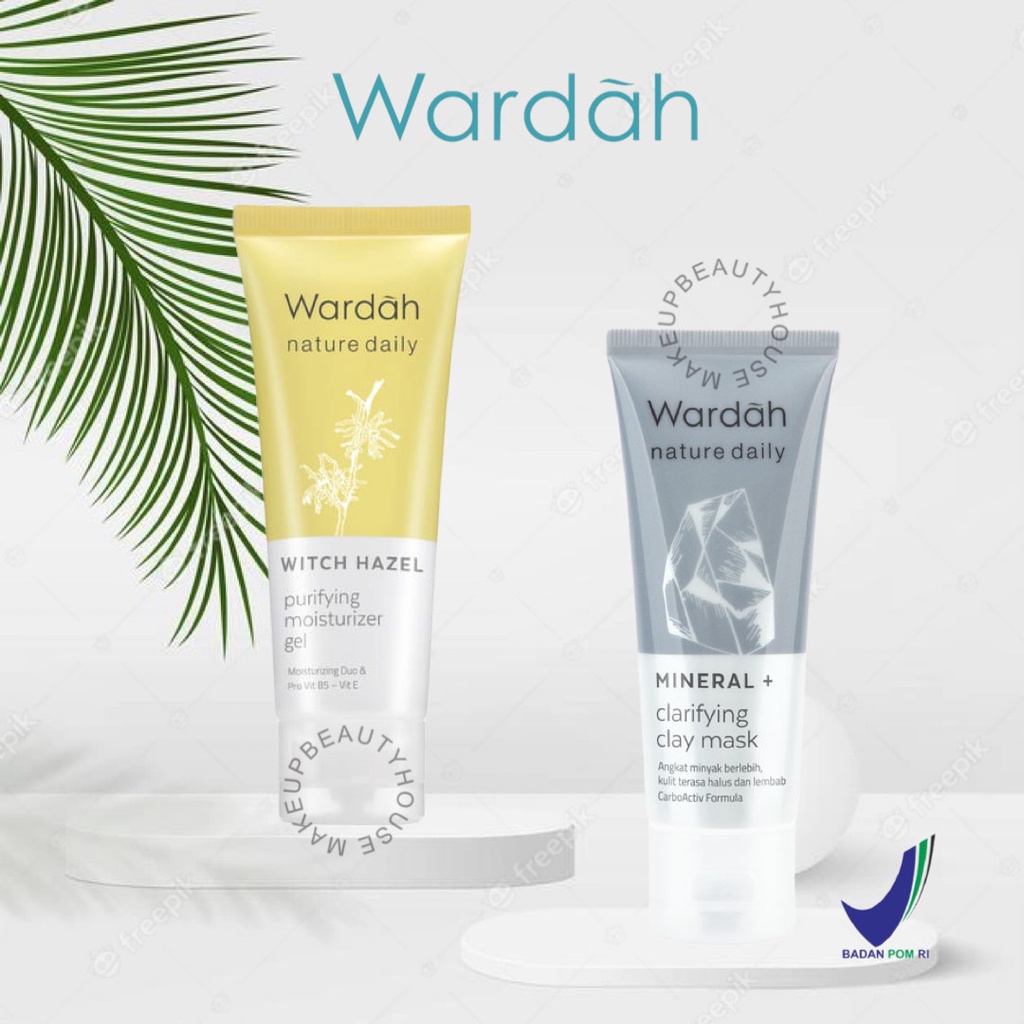 Jual WARDAH Nature Daily Mineral + Clarifying Clay Mask 60ml / Witch ...