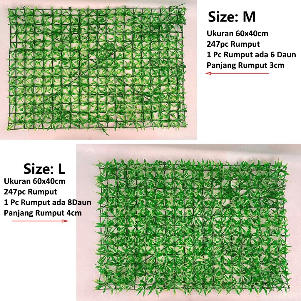 Jual Rumput Sintetis Dinding/Taman Dekorasi Rumah Ruang Tamu Hiasan ...