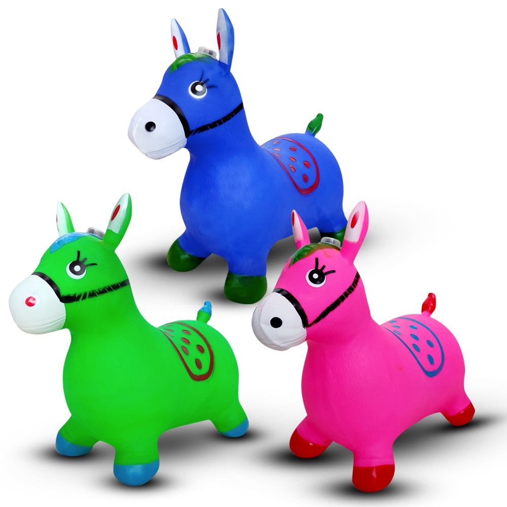 Jual H0049 HAPPY KIDS MAINAN KUDA KARET ANIMAL JUMPING KARET KUDA ...