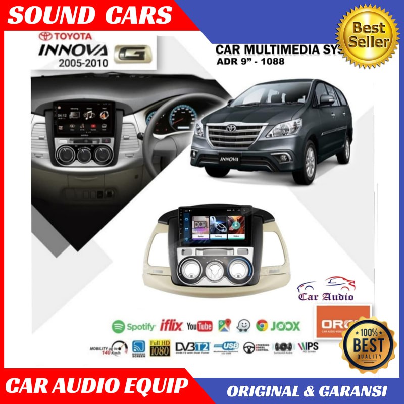 Jual Head Unit Android Innova type G 2005-2010 Manual AC Android ORCA ...