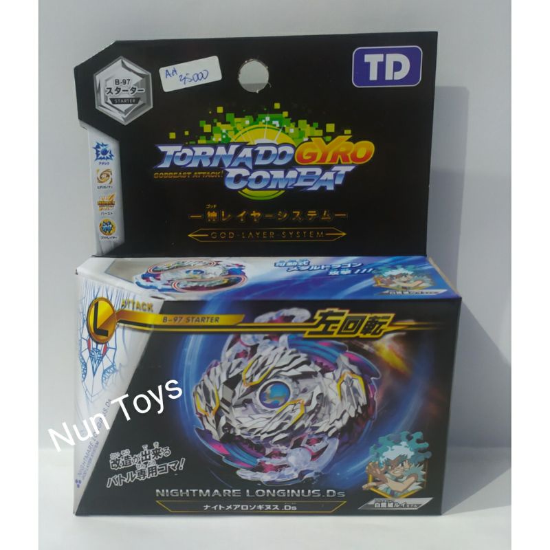 Jual Gangsing Petarung Tornado Gyro Combat Nightmare Longinus.Ds B-97 ...
