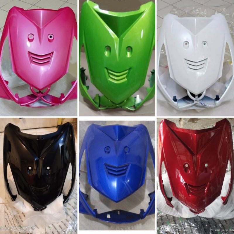 Jual Cover Panel Tameng Depan Kap Beat Body Depan Beat lama karbu Putih ...