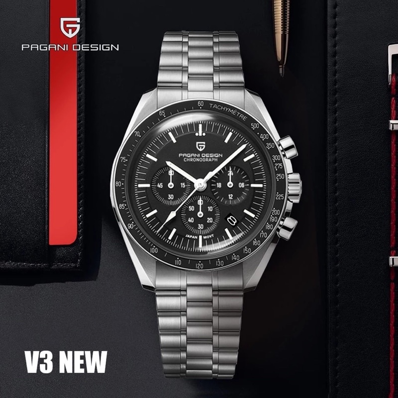 Jual Jam tangan Pagani design PD1701 Speedmaster homage V3 generasi ...