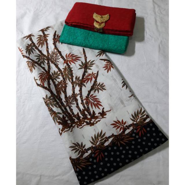 Jual Kain Batik Kebaya Motif Bambu Batik radit | Shopee Indonesia