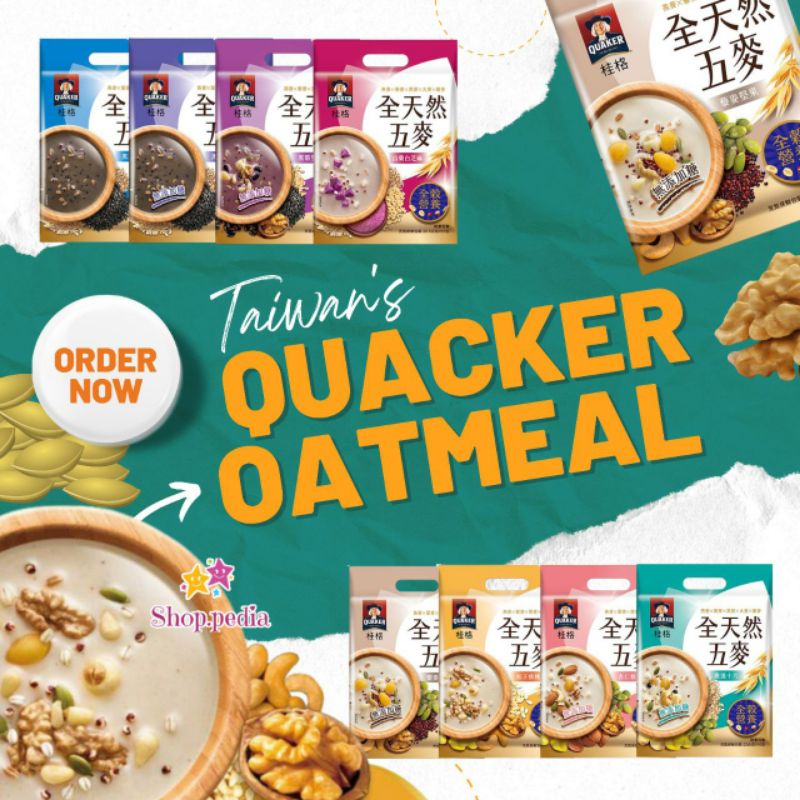 Jual Quaker sarapan sehat five grain series no added sugar wijen hitam ...