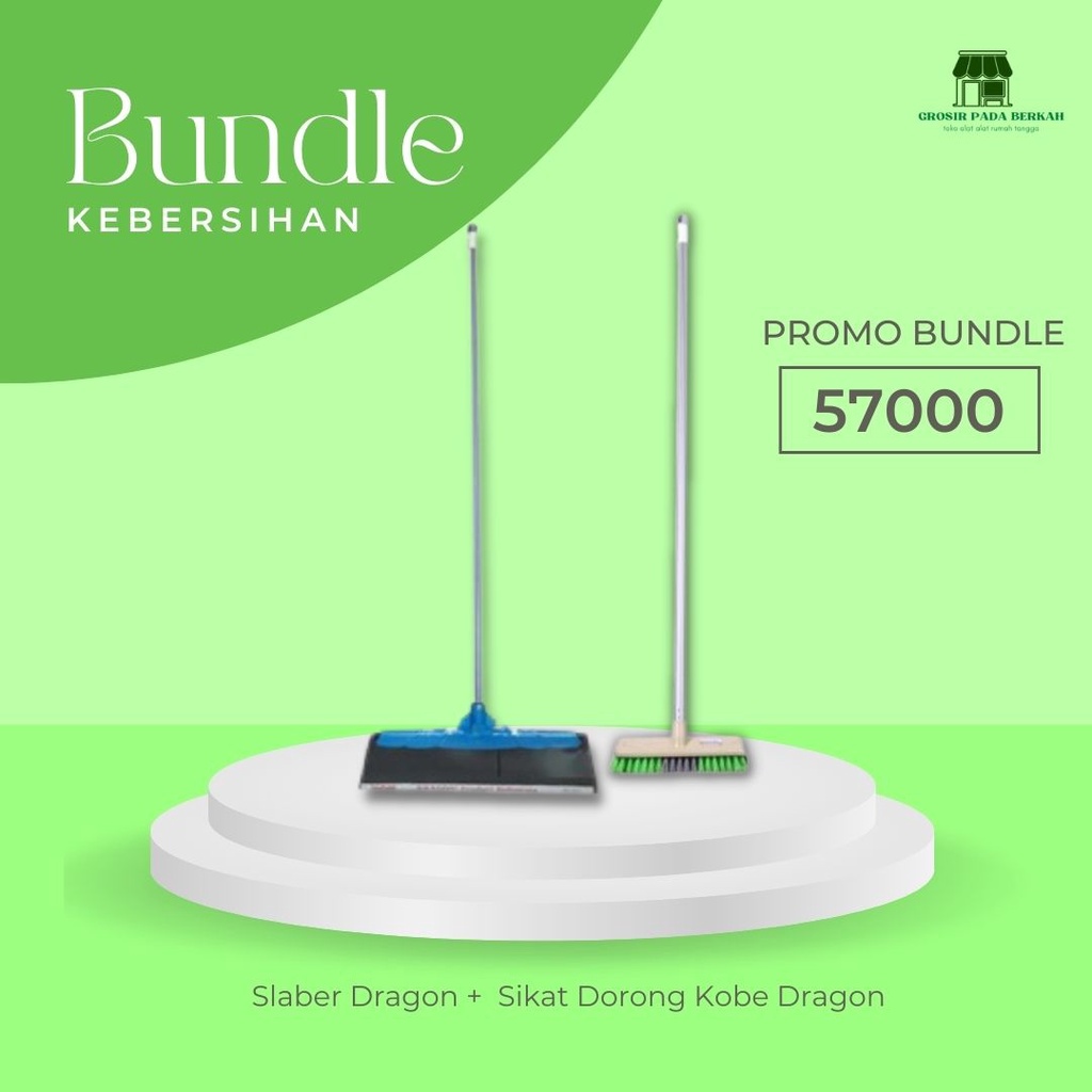 Jual GPB - Bundle Alat Kebersihan - Wefer / Slaber Dragon + Sikat Kobe ...