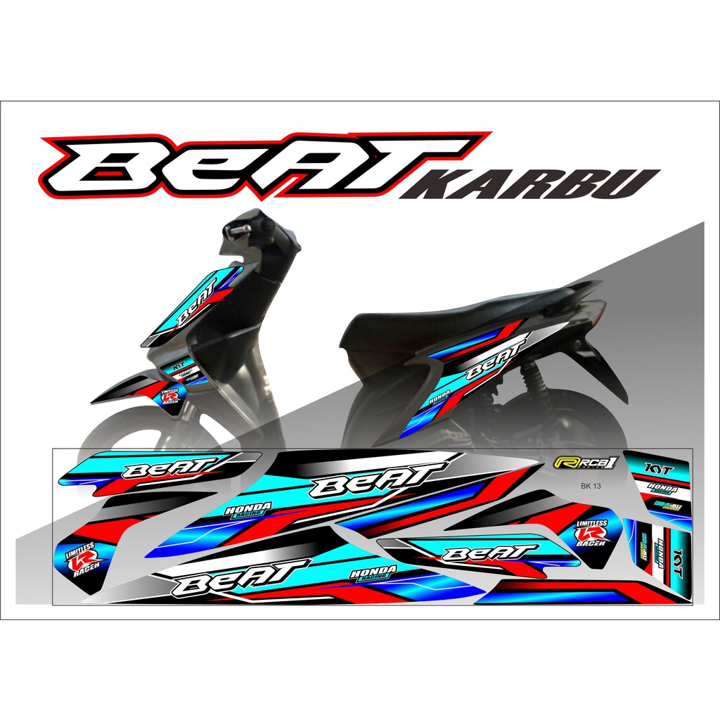 Jual STRIPING HONDA BEAT KARBU VARIASI RACING SANGAT COCOK BUAT MOTOR ...