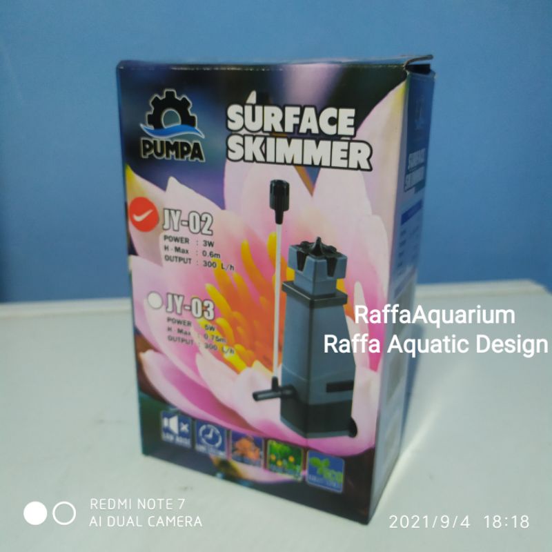 Jual Pumpa JY 02 Surface Skimmer Aquarium Aquascape Skimer Jy02 ...
