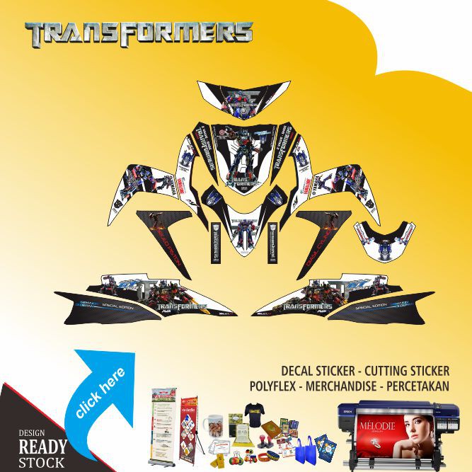 Jual DECAL FULL BODY MOTOR YAMAHA SOUL GT OPTIMUS PRIME | Shopee Indonesia