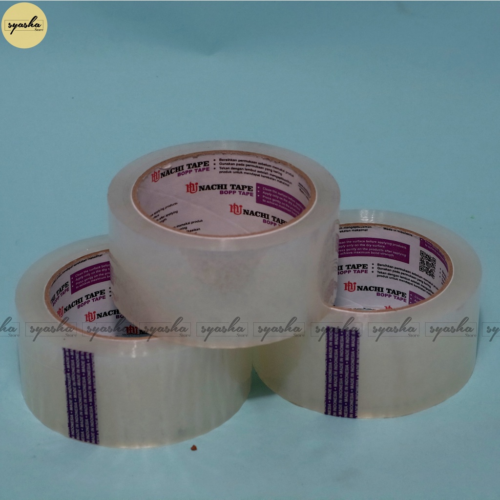 Jual Isolasi Bening Putih Transparan Kuat Nachi Tape Perekat Paket ...