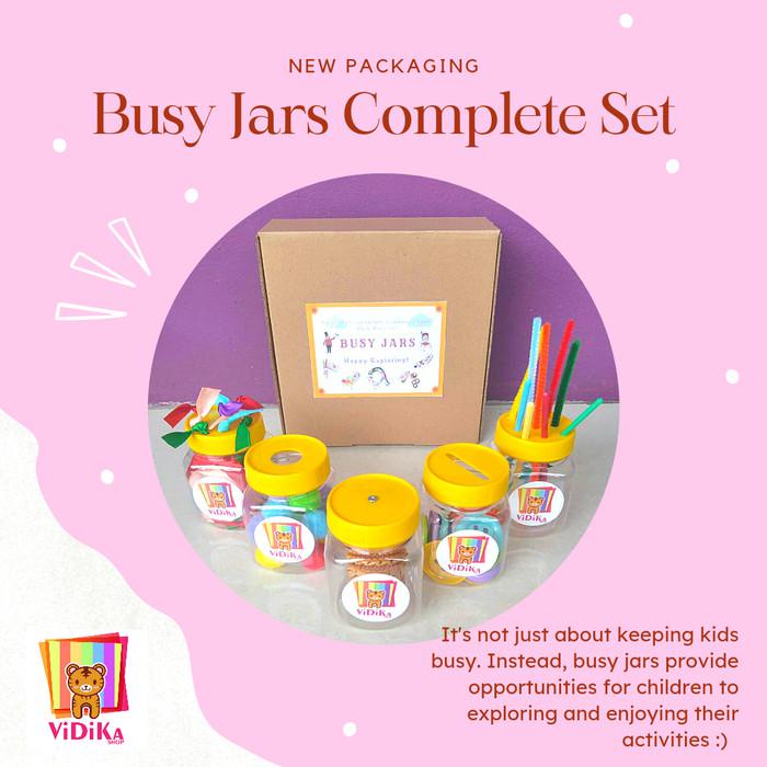 Jual Busy Jars Complete Set 5 Jars/ Sensory Play - Kuning | Shopee ...