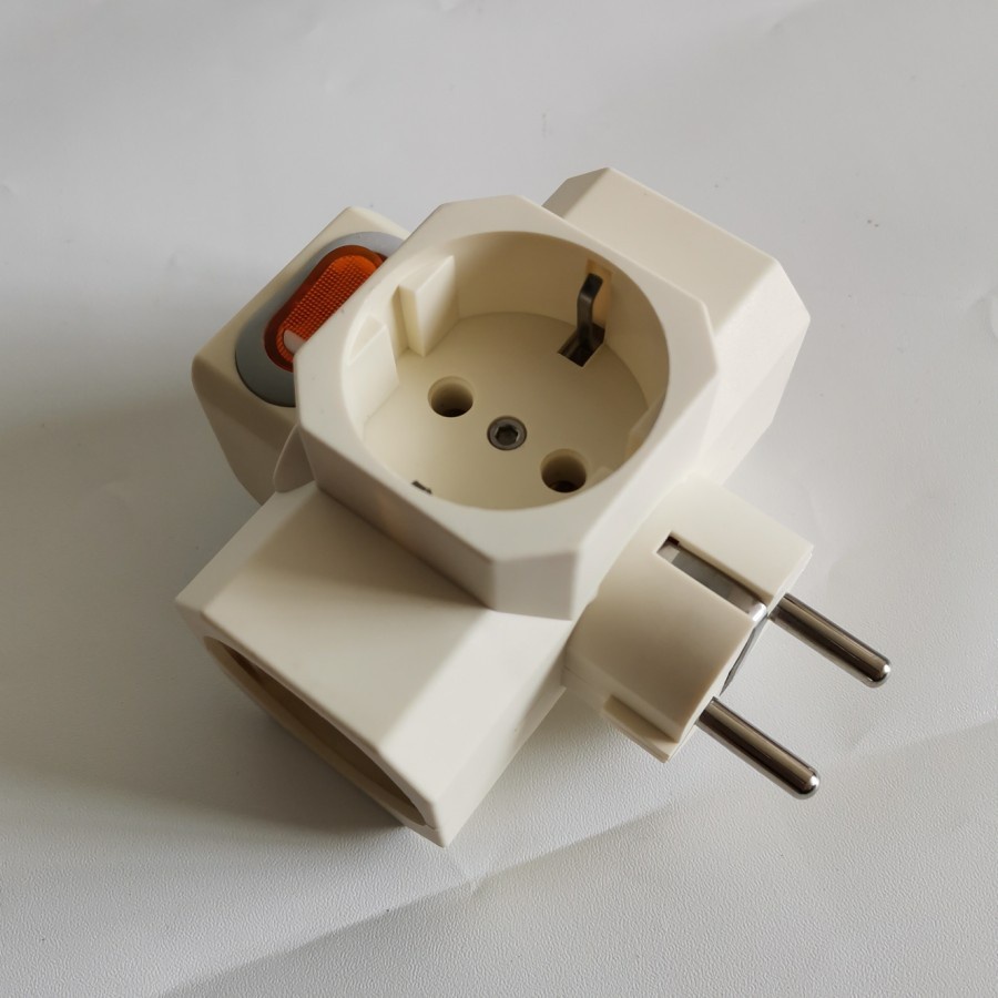 Jual Colokan Listrik T Arde + Sakelar Terminal Listrik Stop Kontak SNI ...