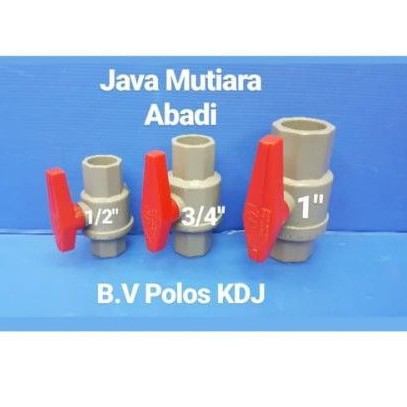 Jual BALL VALVE POLOS PVC 1/2" inch/BALL VALVE KDJ SOK/STOP KRAN KDJ | Shopee Indonesia