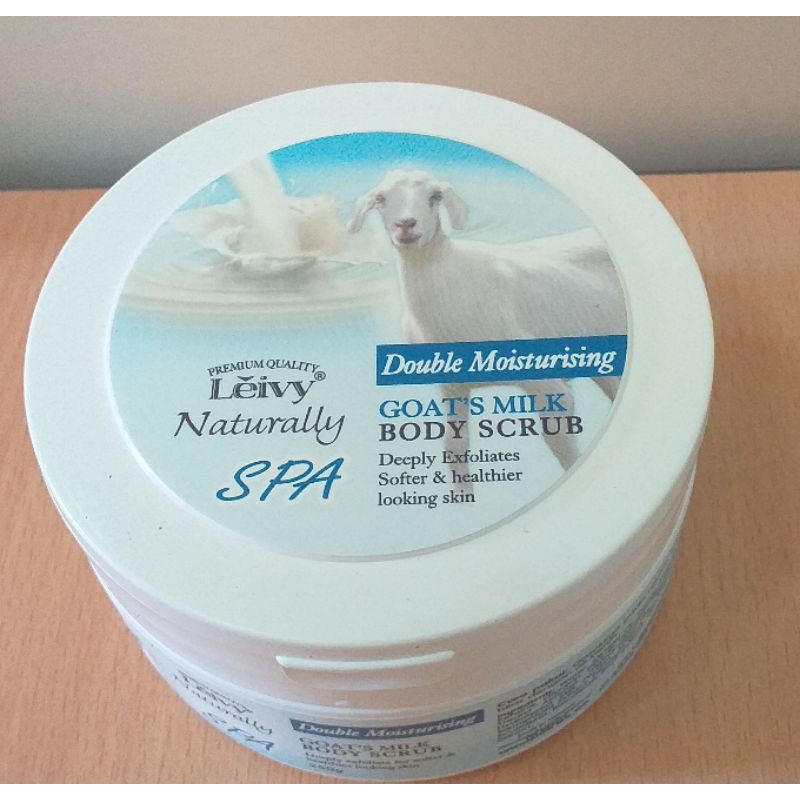 Jual Leivy Naturally Spa Goat's Milk Body Scrub 250Gr (Double ...