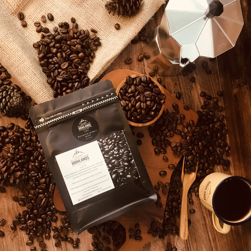 Jual KOPI BIJI BLUE BATAK ARABICA PREMIUM COFFEE BEAN 500 GR | Shopee ...