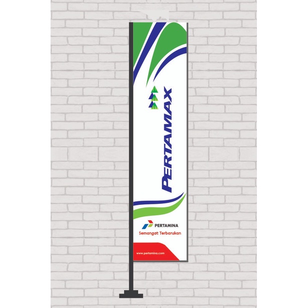 Jual Cetak Bendera Umbul-Umbul Motif PERTAMAX Full Printing / Bendera ...