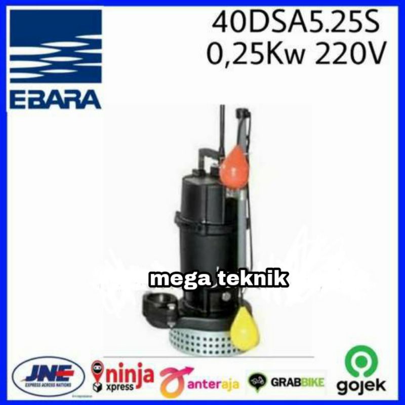 Jual Pompa Celup Submersible EBARA 40 DSA 5.25S 220V/Pompa Celup Air Kotor | Shopee Indonesia