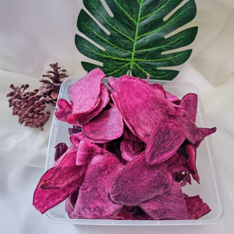 Jual oleh oleh, kripik ubi ungu, camilan khas,camilan sehat | Shopee ...