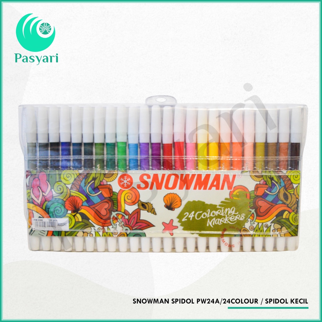Jual Snowman Spidol Pw24a/24colour / Spidol Kecil | Shopee Indonesia