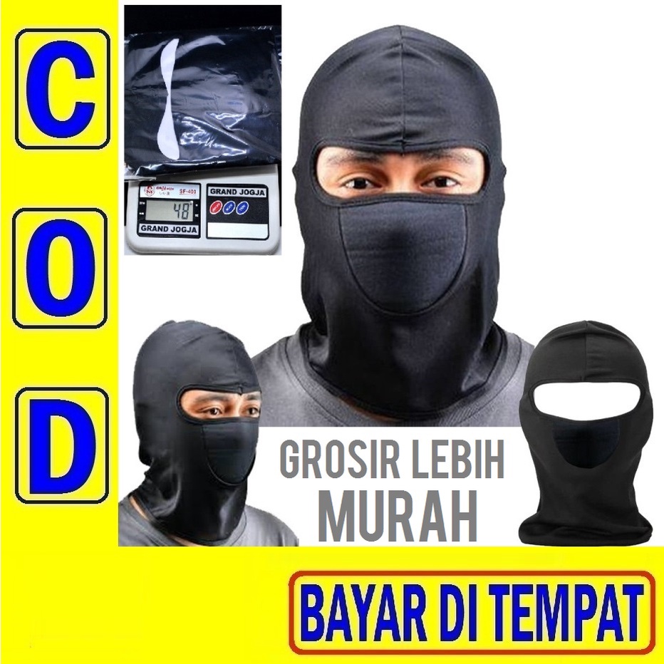 Jual KOM 8D Masker Balaclava Lapis Busa Spon Halus Ninja Bahan Hyget ...